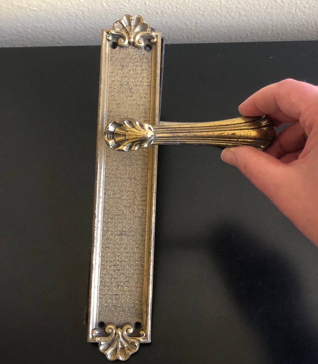 Vintage Door Lever Handle With Backplate Door Pull Hardware - Etsy UK