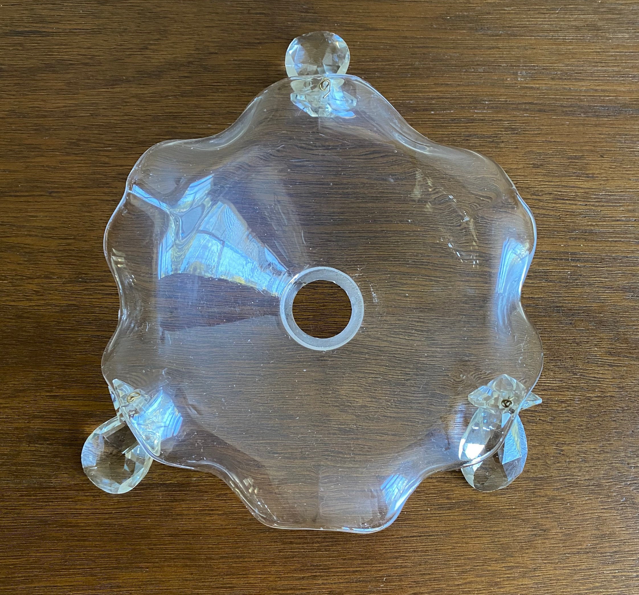 Large Glass Candle Drip Vintage Glass Lamp Light Part Light - Etsy