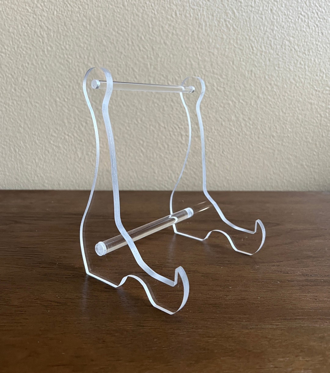 Custom Made Vintage Style Clear Acrylic Plate Picture Stand Easel ...
