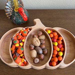 Hand Crafted Maple Pumpkin Tray, Fall Serving Dish - Etsy