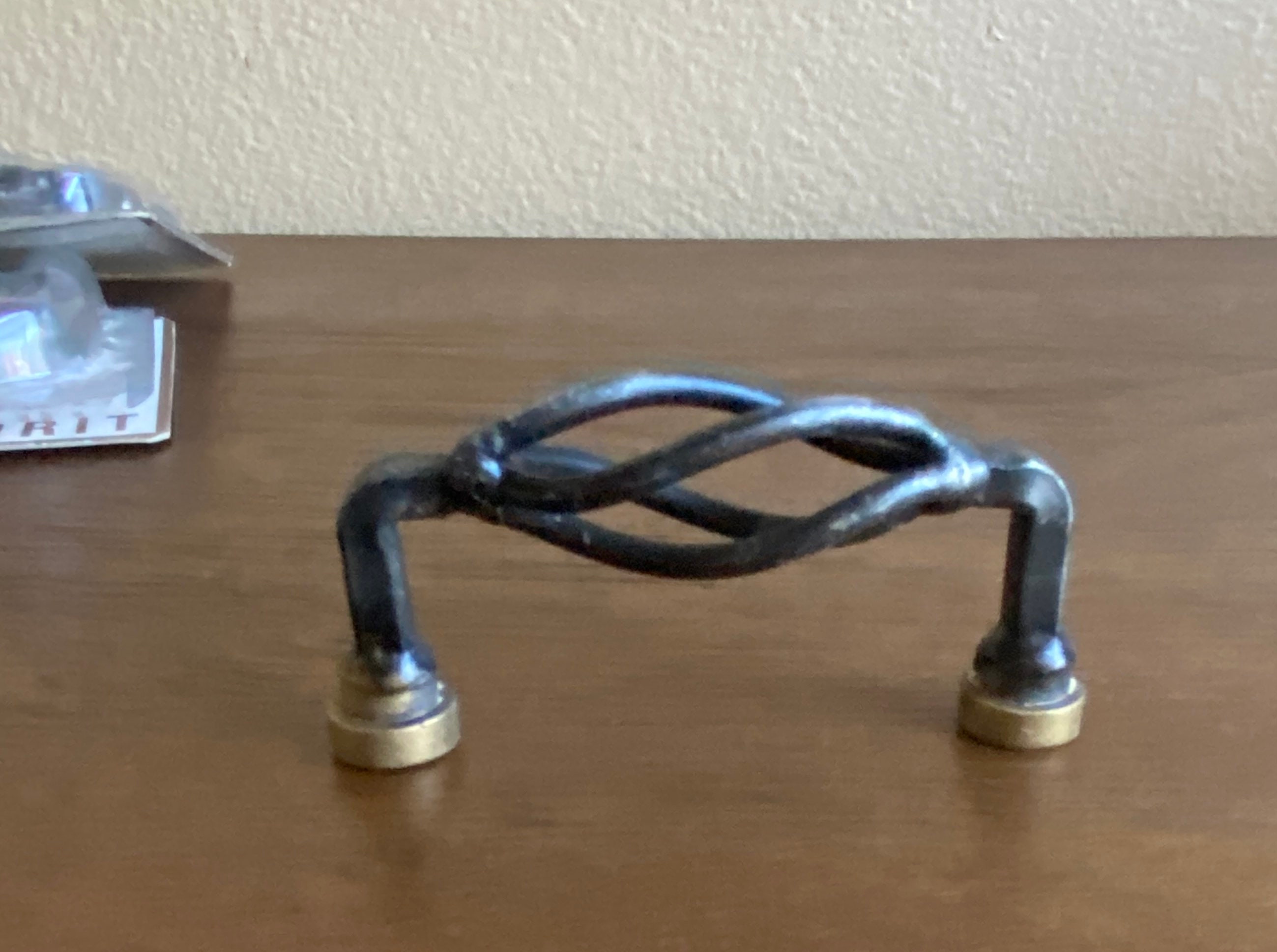 Vintage Metal Twist Drawer Handle Door Pulls Twist Drawer - Etsy