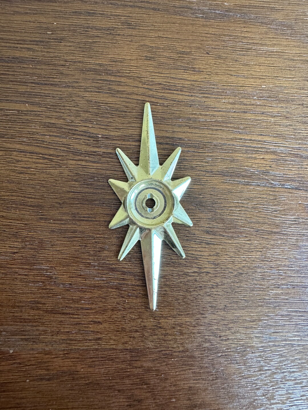 Mid Century Modern Gold Atomic Backplate, Starburst Backplate ...