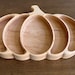Hand Crafted Solid Maple Pumpkin Tray Pumpkin Serving Tray - Etsy