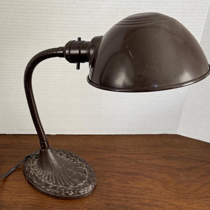 Antique Desk Lamp - Etsy