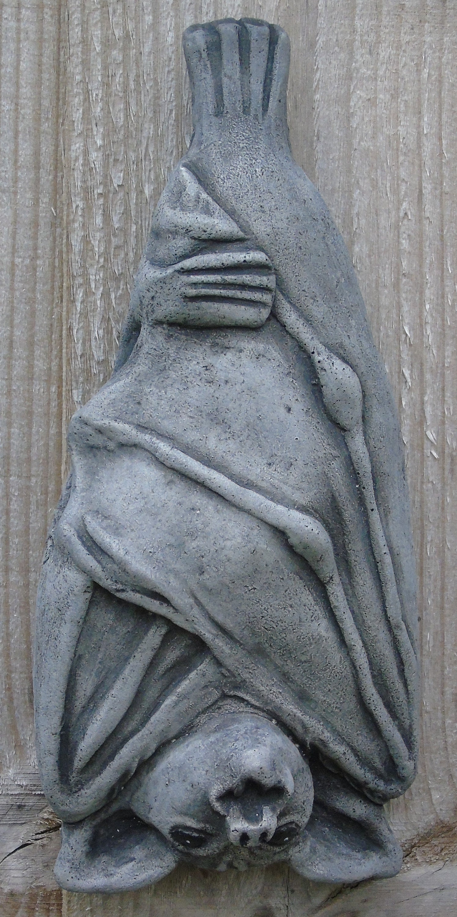 Resting Bat Wall Plaque Hand Cast Stone Garden Ornament 10 X 5 | Etsy UK