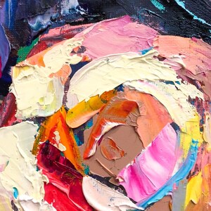 Expressionism Roses Original Painting, Wall Art Home Decor, Flowers ...