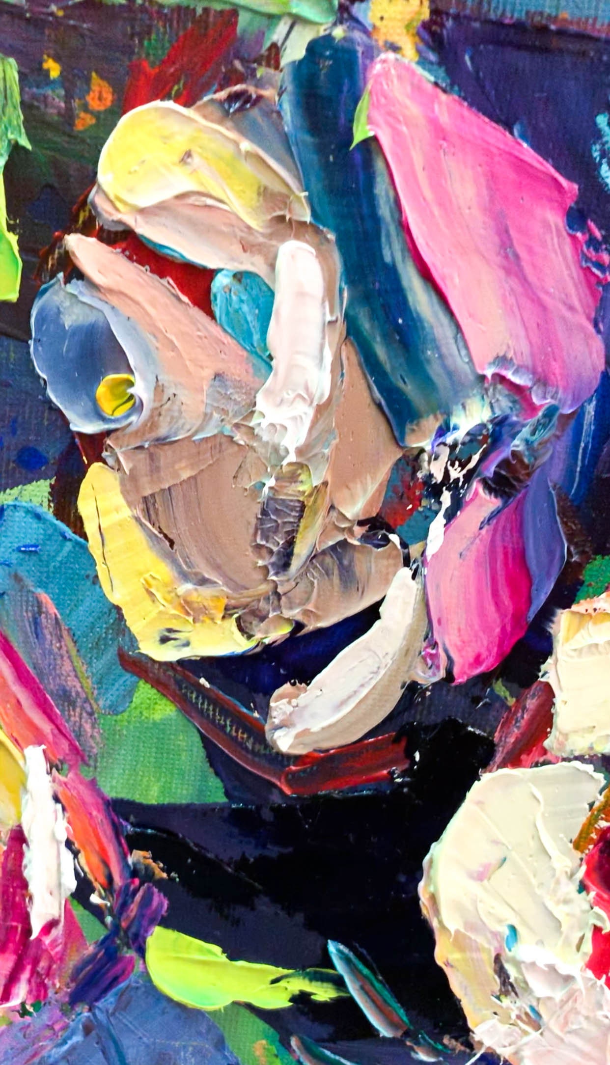 Expressionism Roses Original Painting Wall Art Home Decor - Etsy