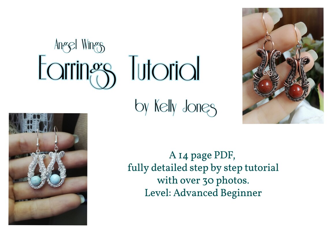 TUTORIAL. Learn to Make These Gorgeous Earrings With This Easy - Etsy