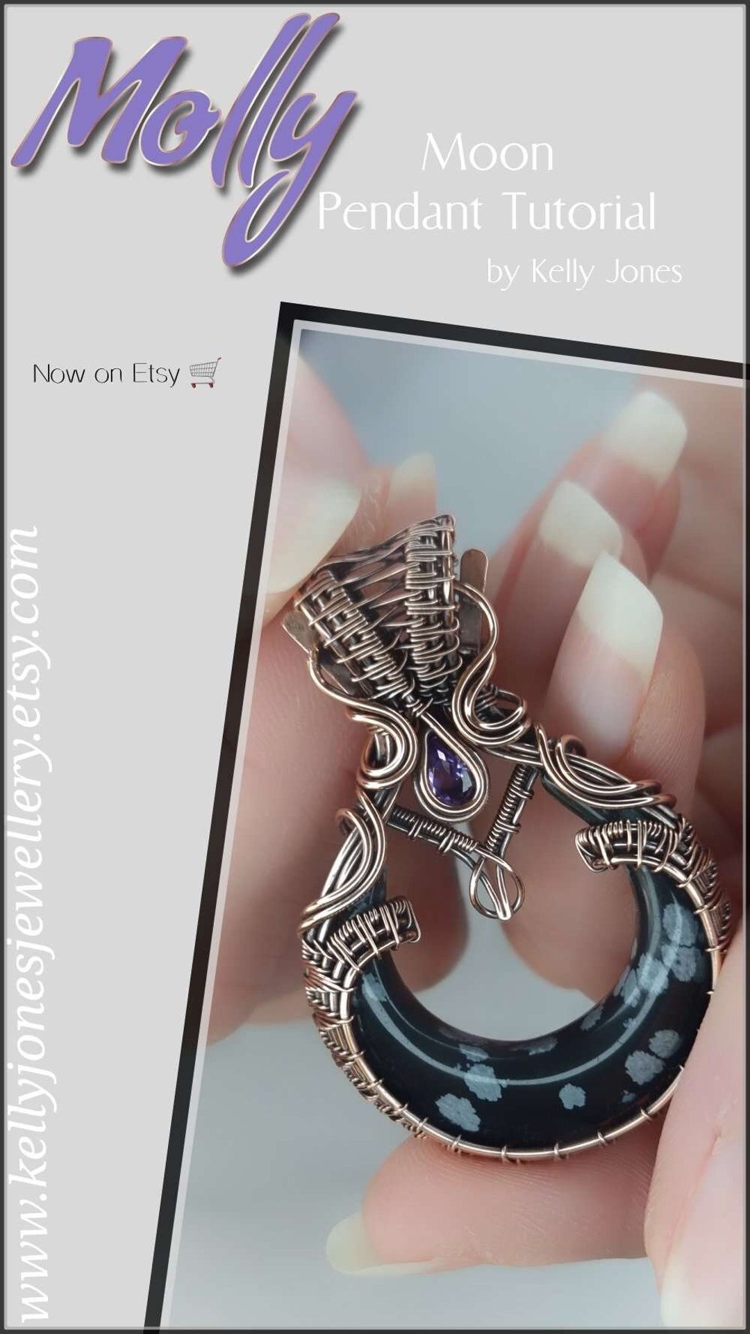 Molly Moon Pendant Tutorial. Wire Wrap Pdf Tutorial Download. Many ...