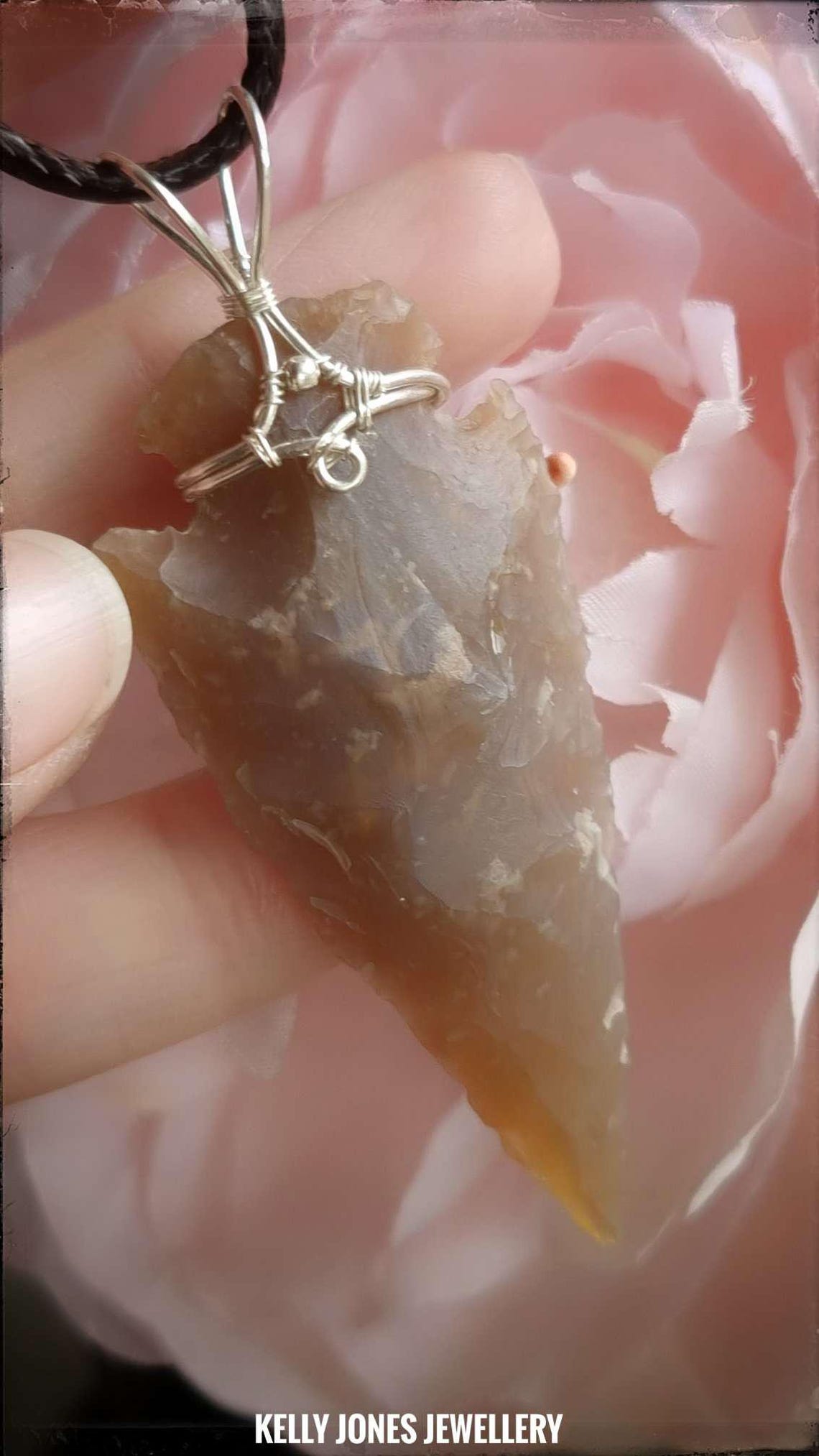 Silver-filled Arrowhead Pendant With Sterling Bead. My Own Design. One ...