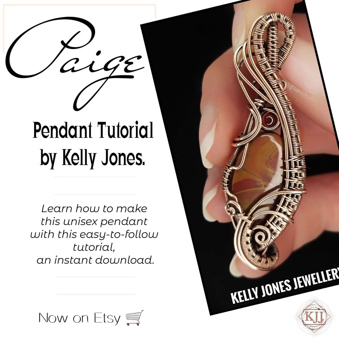 Paige Pendant Tutorial. Wire Wrap Pdf Tutorial Download. Many Pages and ...