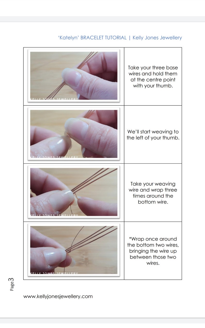 Bracelet Tutorial 'katelyn'. an Instant Download With - Etsy UK
