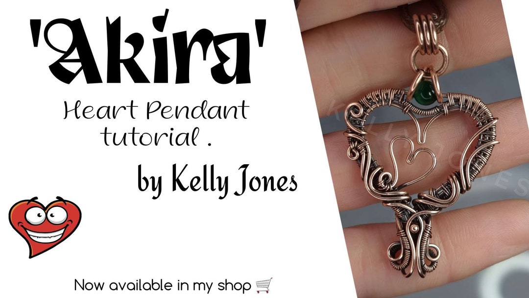 Akira Heart Pendant Tutorial. Wire Wrap Pdf Tutorial Download. Many ...