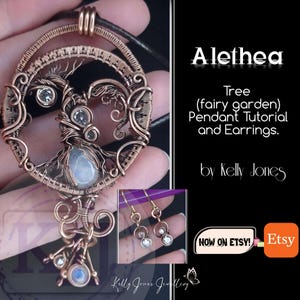 Alethea Tree (fairy Garden) Pendant Tutorial With Earrings. Wire Wrap ...