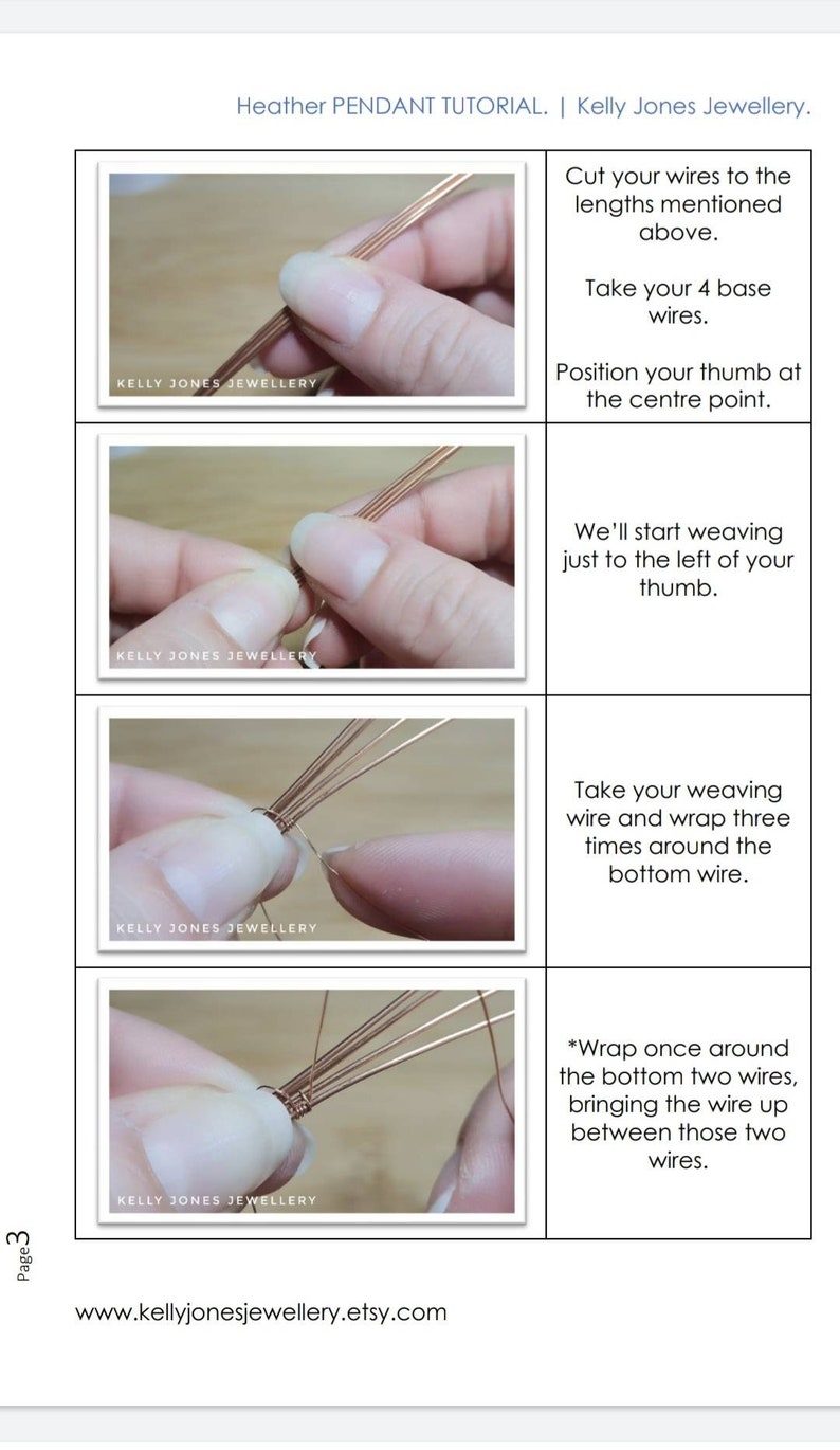 Heather Heart Pendant Tutorial by Kelly Jones. an Instant Download ...