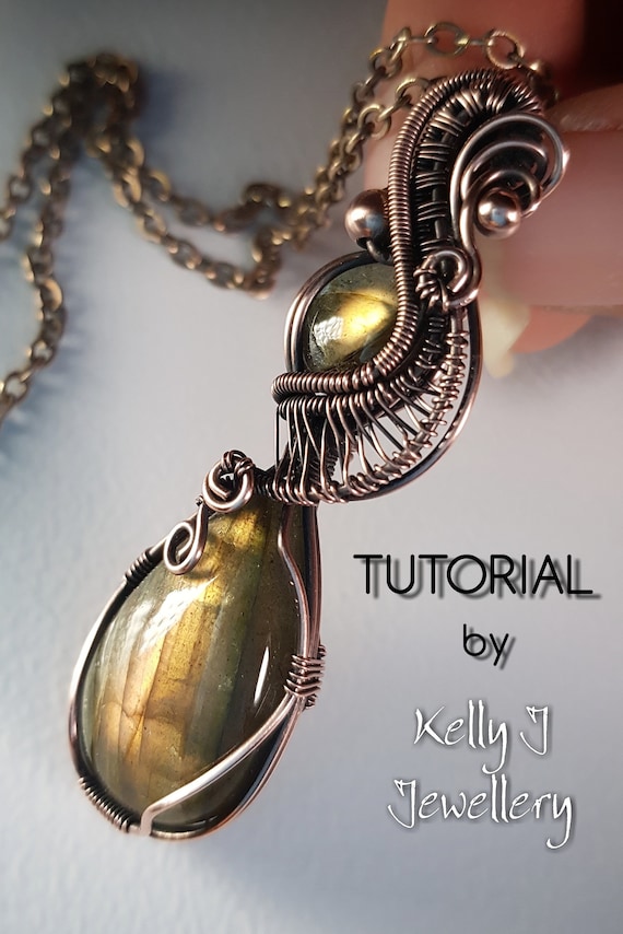 TUTORIAL. Two Stone Pendant Tutorial by Kelly Jones. Instant | Etsy