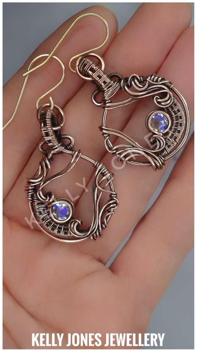Maella Earrings Tutorial. Wire Wrap Pdf Tutorial Download. Many Pages ...