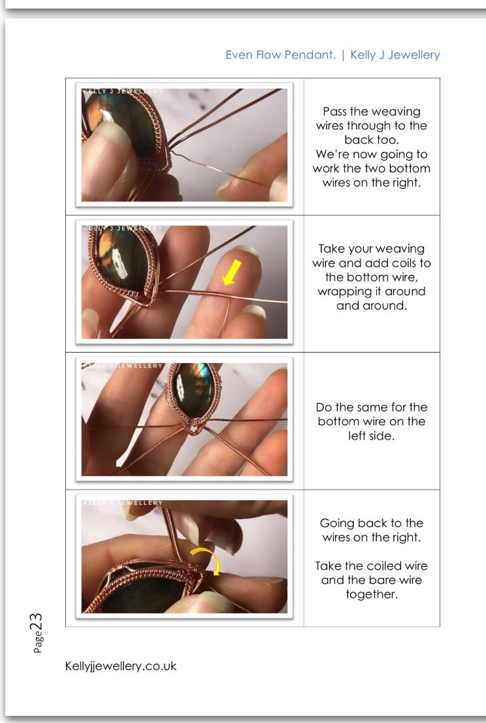 Even Flow Pendant Tutorial by Kelly Jones. an Instant - Etsy