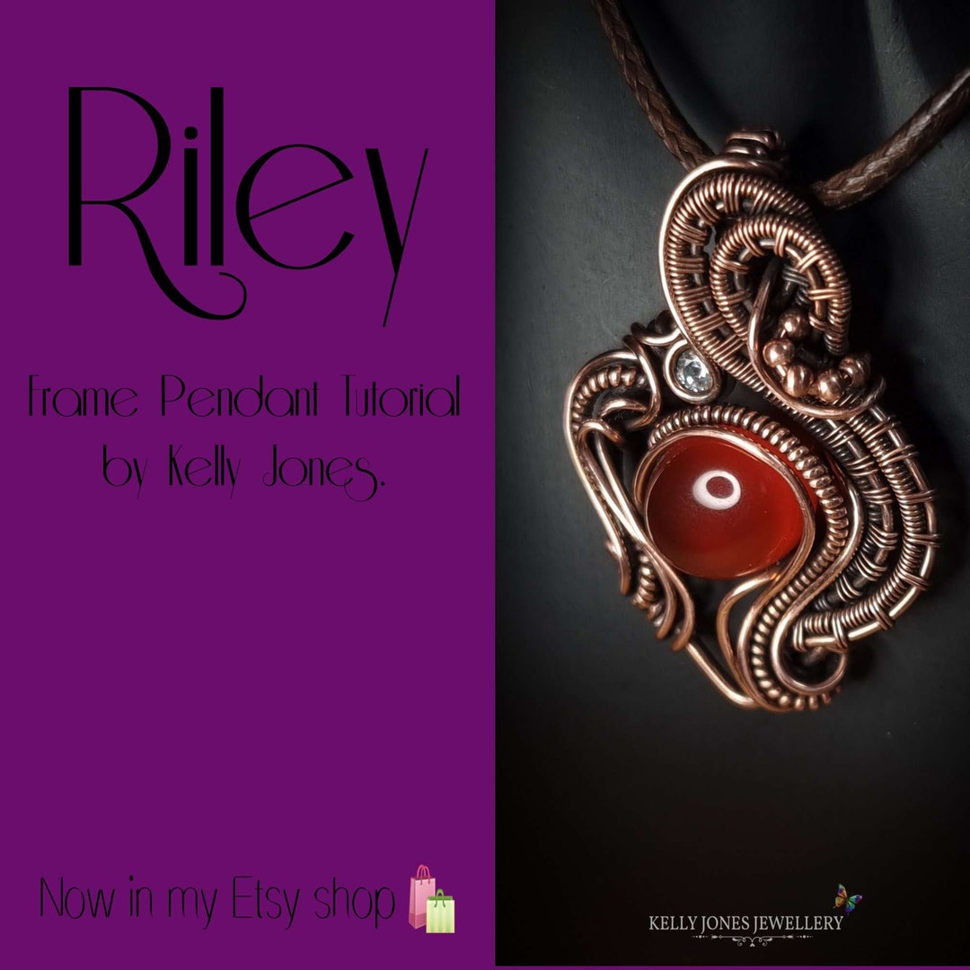 Riley Frame Pendant Tutorial by Kelly Jones. an Instant Download. - Etsy