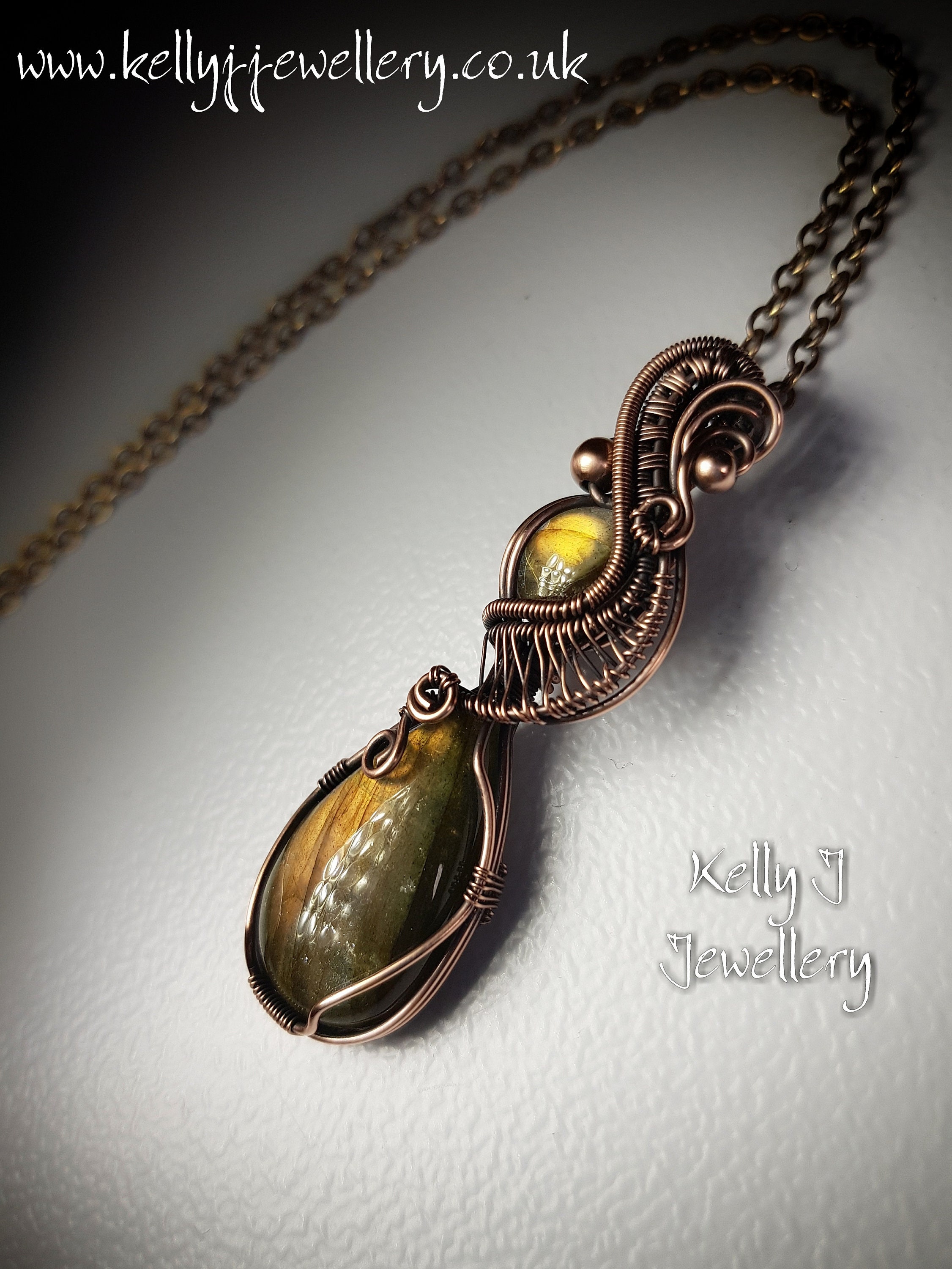 TUTORIAL. Two Stone Pendant Tutorial by Kelly Jones. Instant Download ...