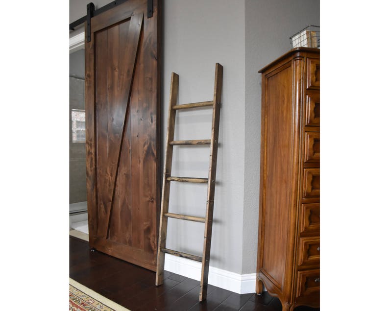 Walnut Stained 5 Ft 60 Pinewood Blanket Ladder - Etsy