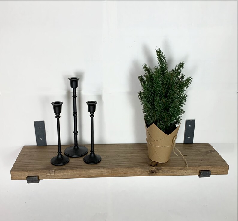 Rustic Shelf With Robust J Shaped Bracket Liquor Display - Etsy