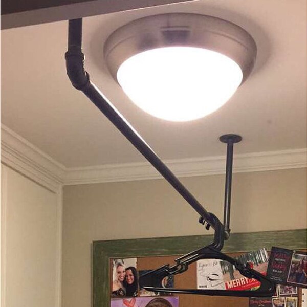 Ceiling Mounted Towel Rack - Etsy