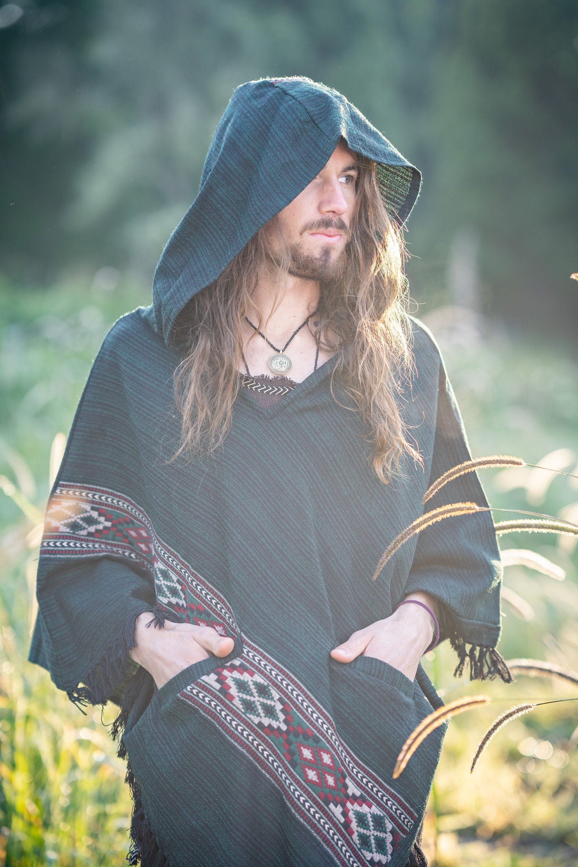 Poncho Sweater Men