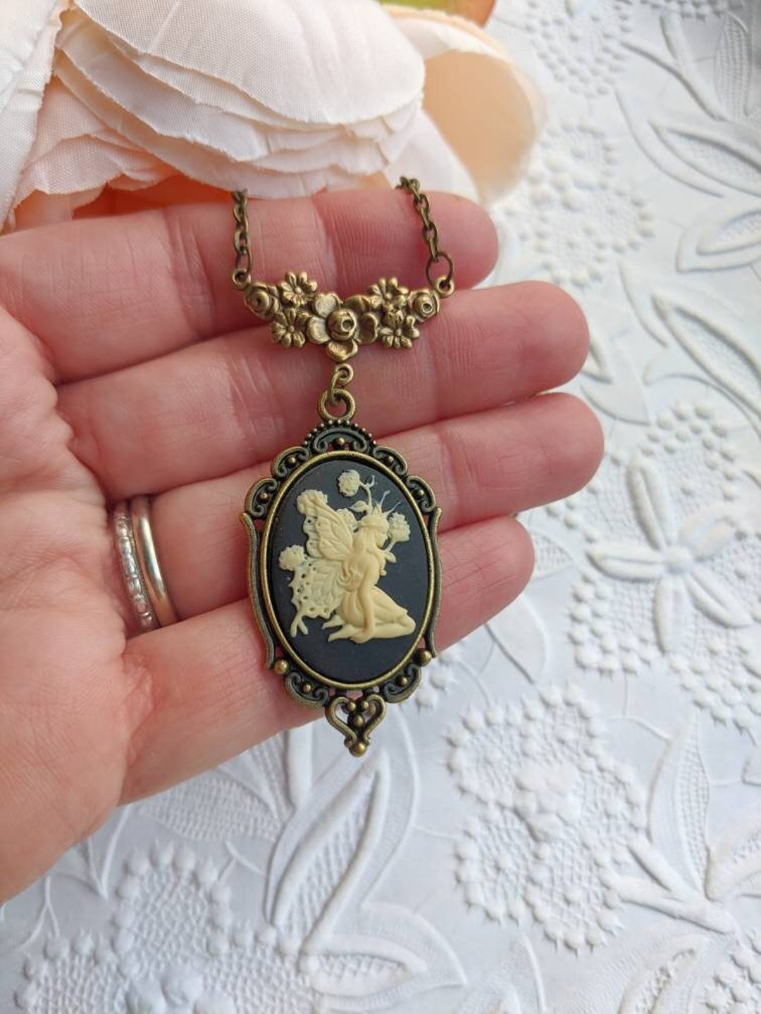 Woodland Fairy Pendant, Fae Necklace, Fairycore Jewelry, Magical Gift ...