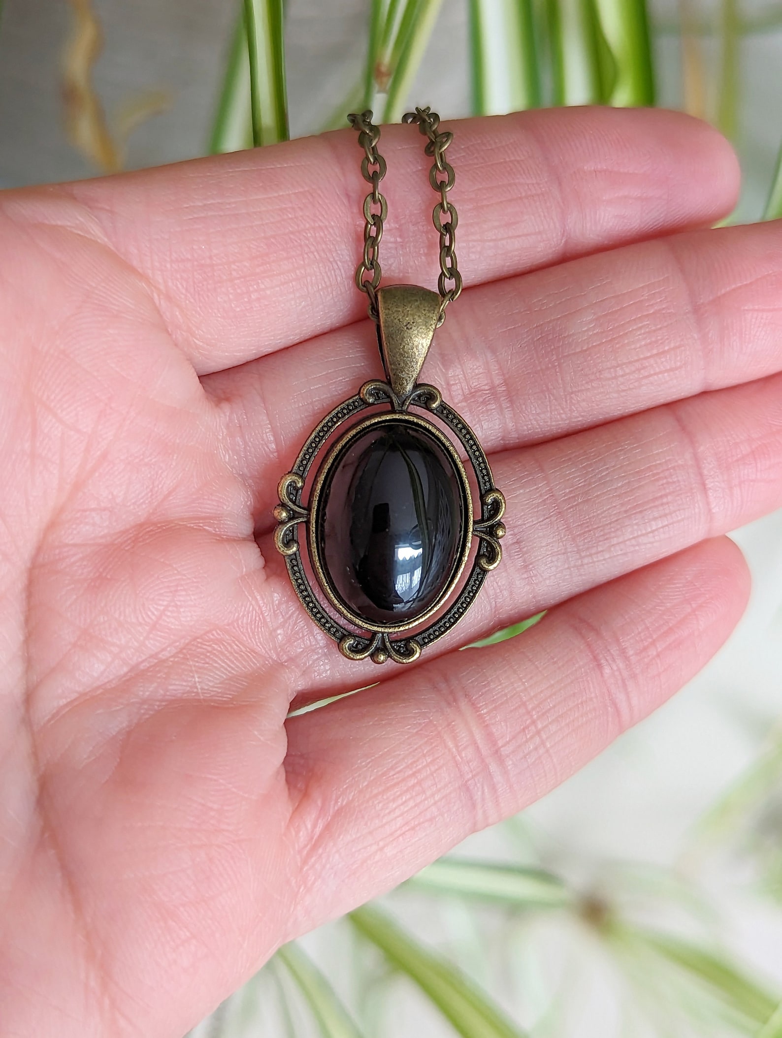 Obsidian Necklace Obsidian Pendant Crystal Jewelry Black - Etsy Canada