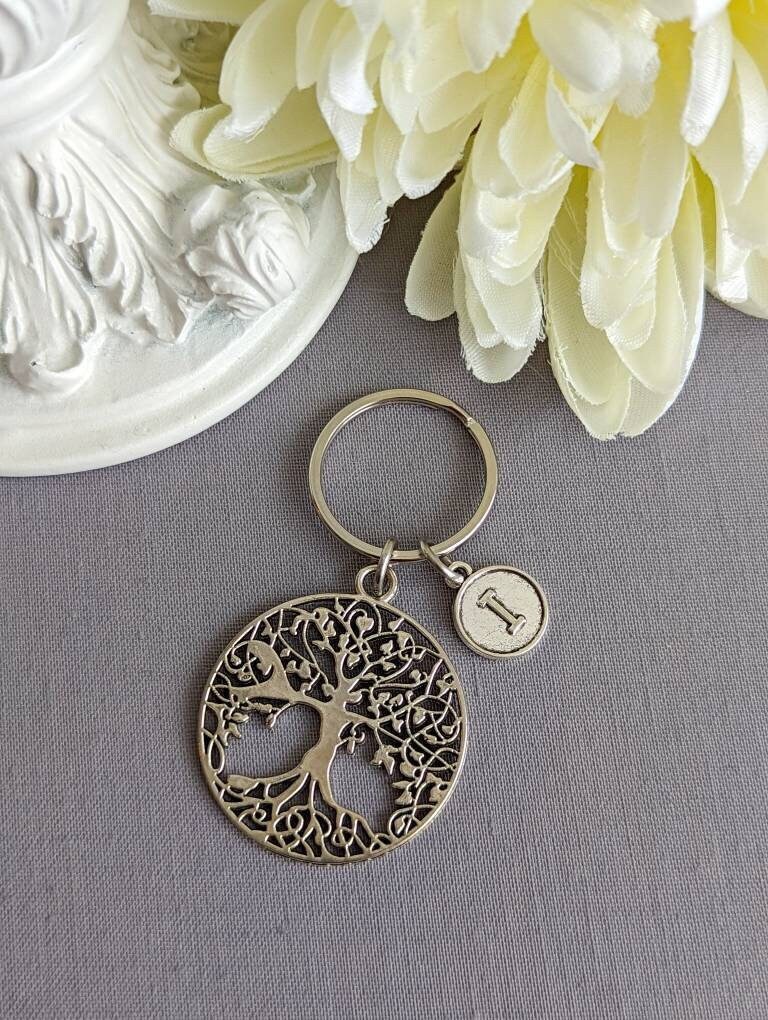 Tree of Life Keychain Family Tree Key Ring Personalized - Etsy