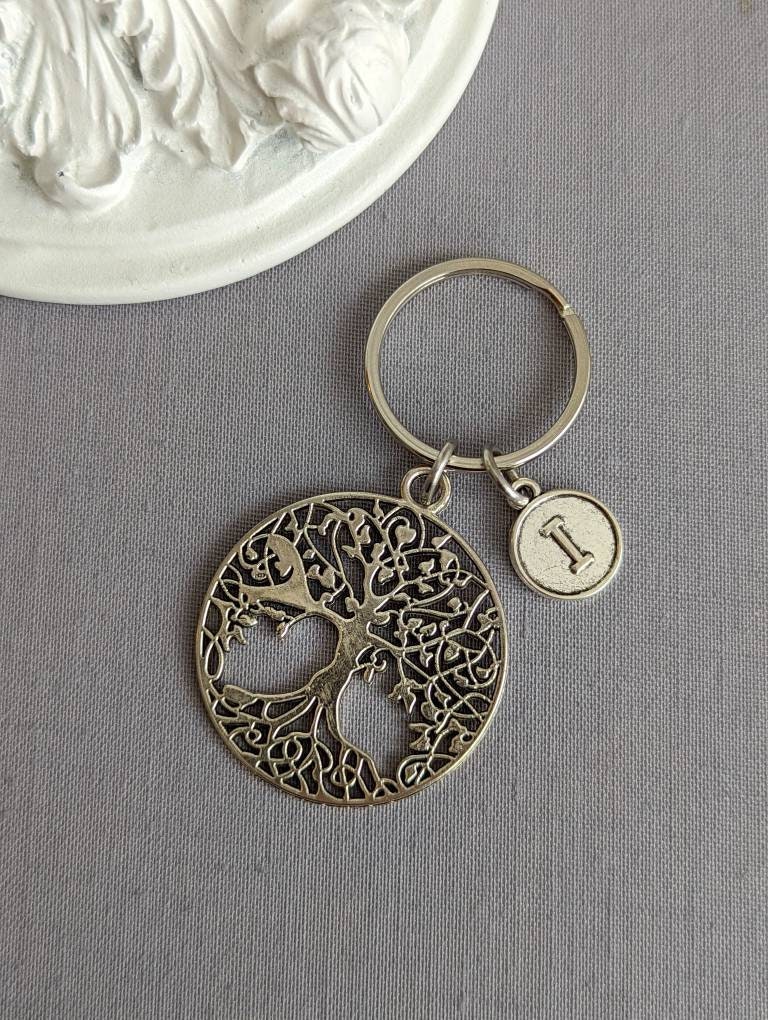 Tree of Life Keychain Family Tree Key Ring Personalized - Etsy