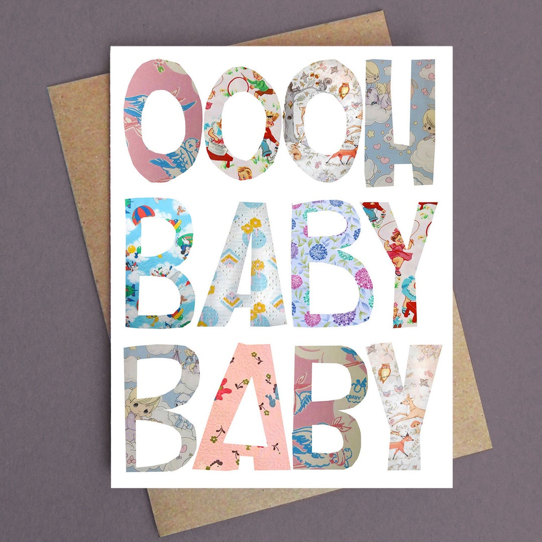 New Baby Greeting Card. Oooh Baby Baby. - Etsy