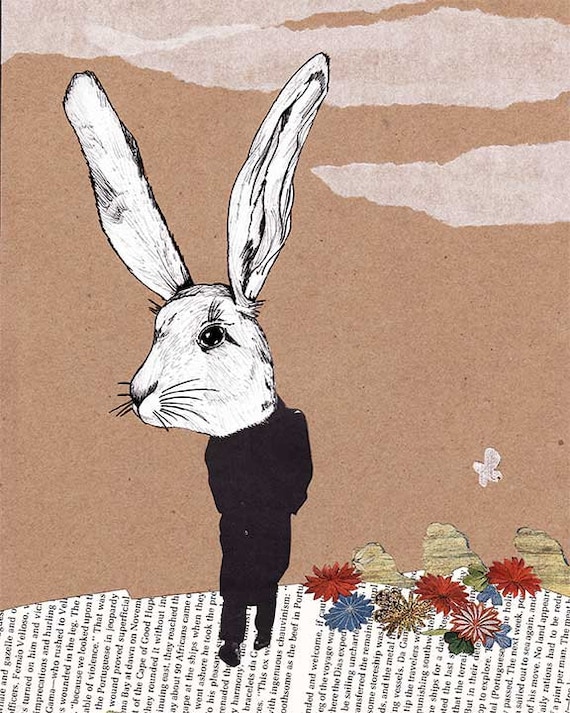 Carl Rabbit 8x10 Art Print - Etsy