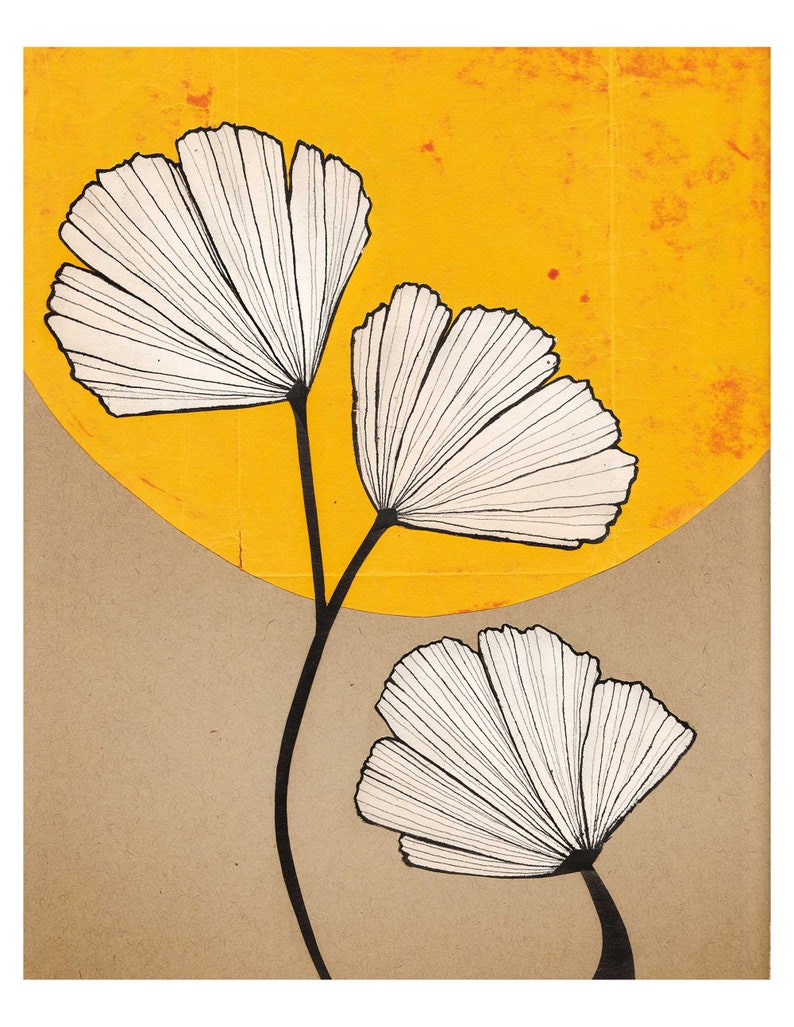 Gingko Wall Art 8x10 Print - Etsy
