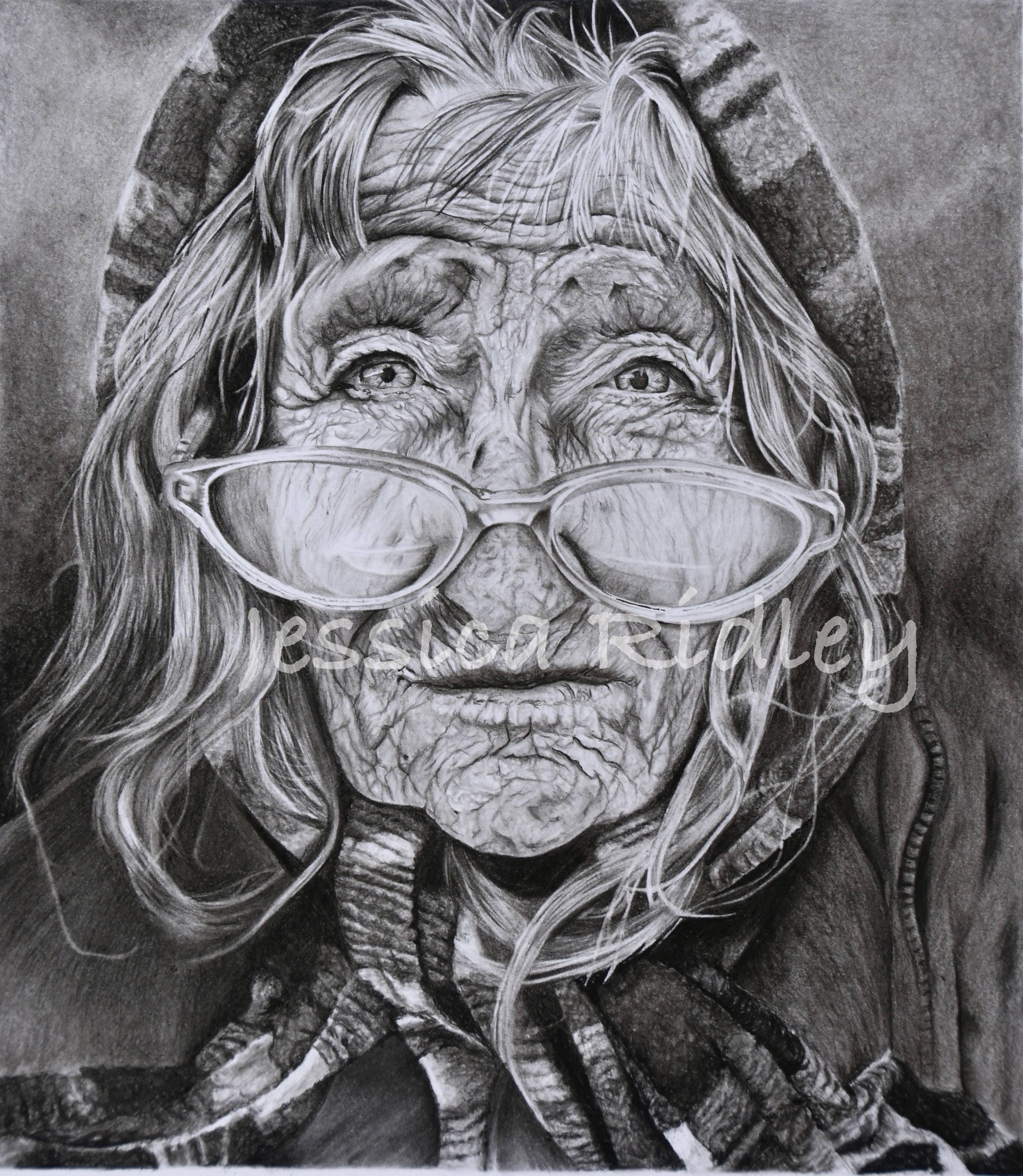 ORIGINAL ART Hand Drawn Graphite Sketch Character Portrait - Etsy