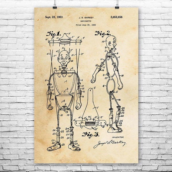 Marionette Blueprint - Etsy