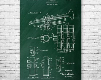 Jazz Trumpet Poster - Etsy