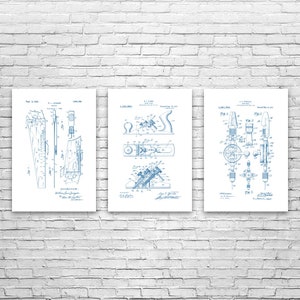 Woodworking Workshop Posters Set of 3, Craftsman, Handyman Gift, Shop ...