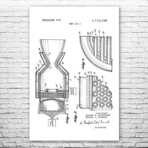 Rocket Engine Cooling System Poster Print, Science Teacher Gift, NASA ...