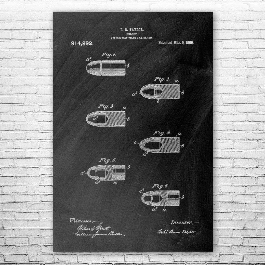 Bullet Poster Print Gun Club Decor Ballistics Analyst - Etsy