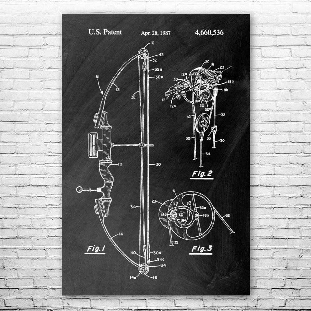 Compound Bow And Arrow Drawings