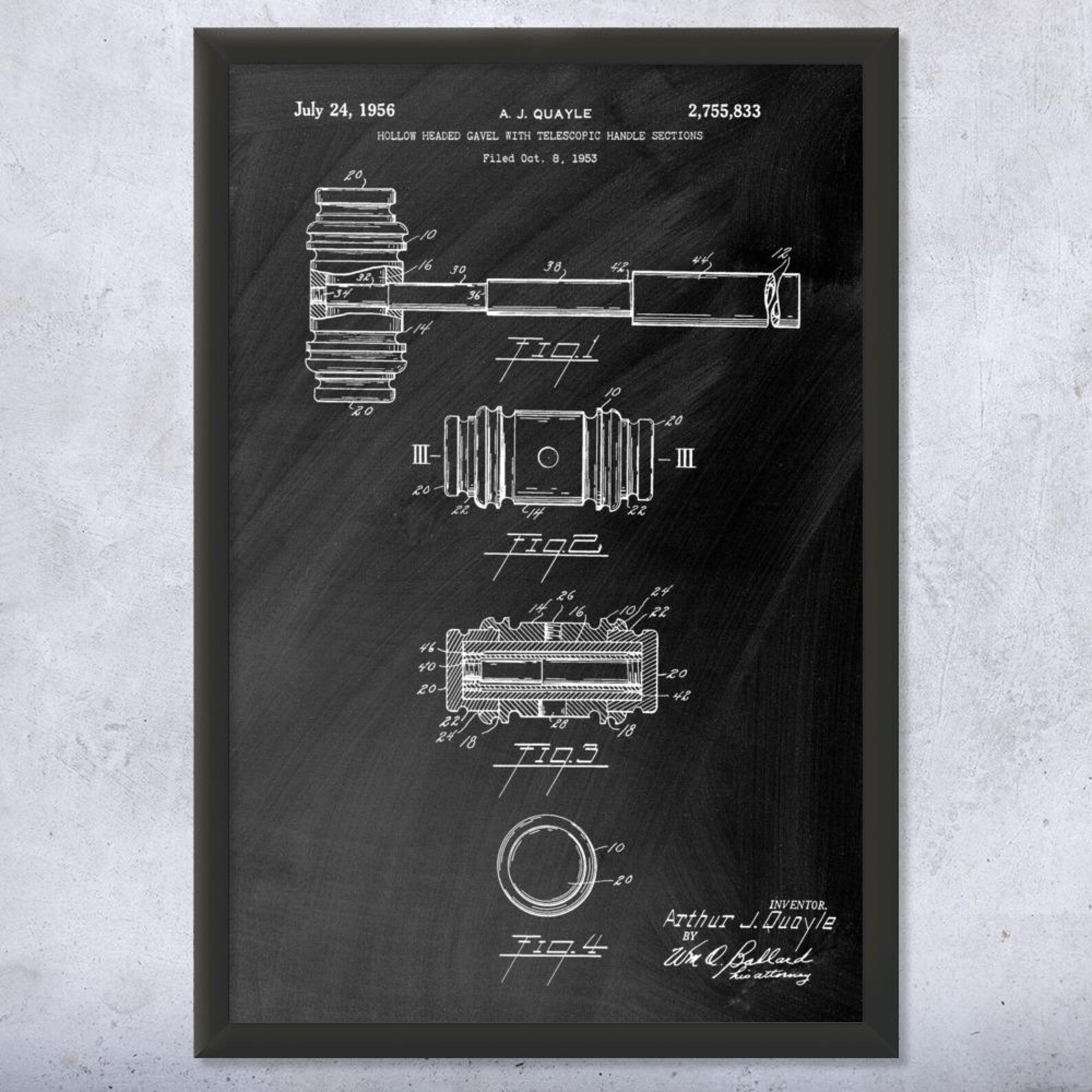 Judges Gavel Patent Art Print: Judge Gift, Courtroom Decor - Etsy