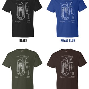 Concert Tuba Shirt, Musician Gift, Marching Band Tee, Music Class Shirt ...