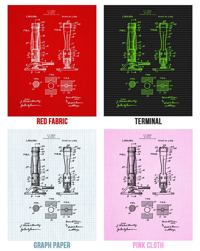 Bunsen Gas Burner Poster Print Chemistry Gift Bunsen Burner - Etsy