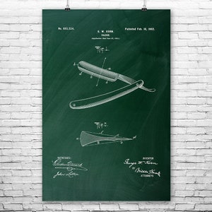 Shaving Straight Razor Poster Print Barber Shop Decor Barber - Etsy