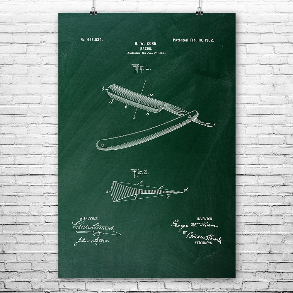 Shaving Straight Razor Poster Print Barber Shop Decor Barber - Etsy