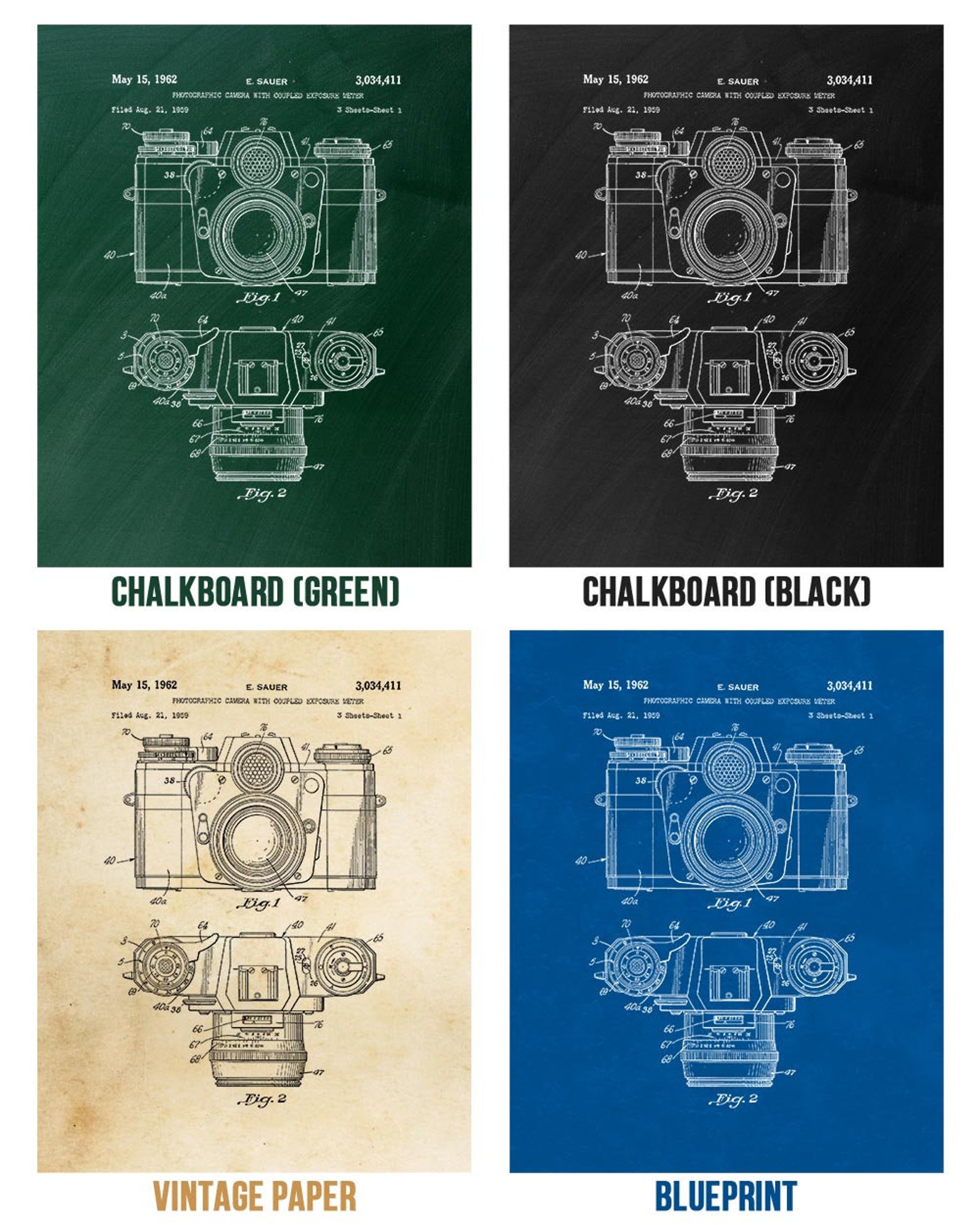 Camera Posters Set of 3 Photographer Gift Photojournalism | Etsy