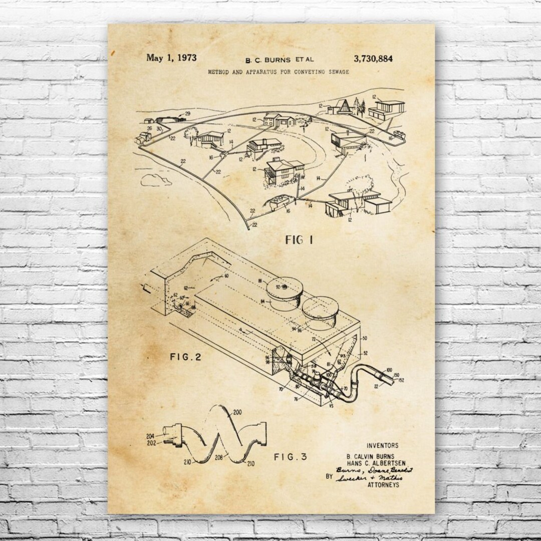 Sewer System Poster Print, Civil Engineer, Contractor Gifts, Sanitation ...