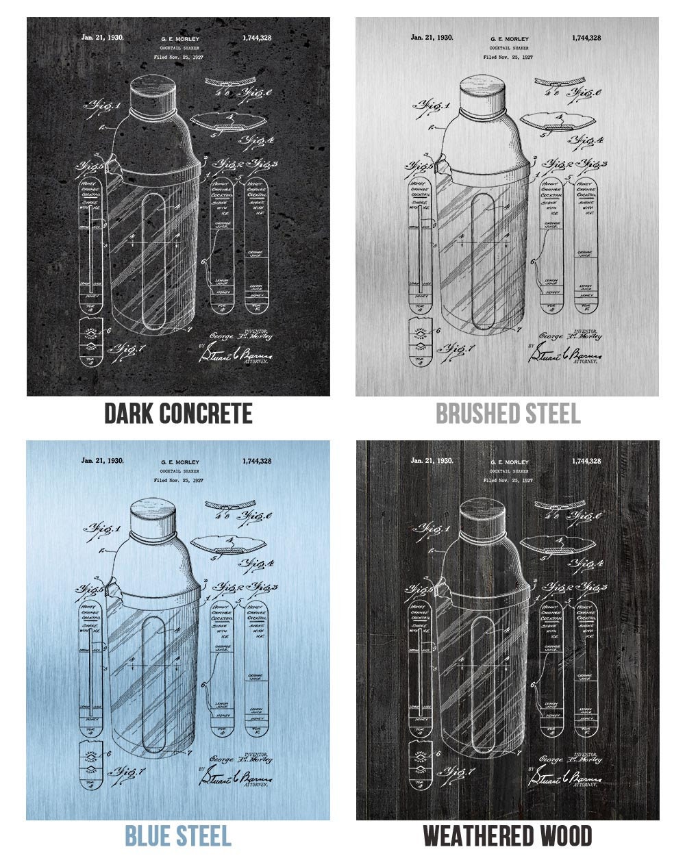 Cocktail Shaker Drink Mixer Poster Print Home Bar Decor - Etsy